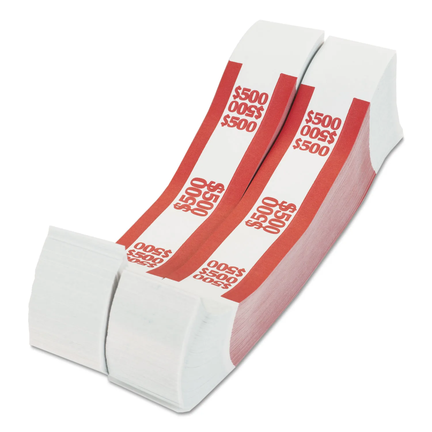 CURRENCY STRAPS RED $500 - Western Paper